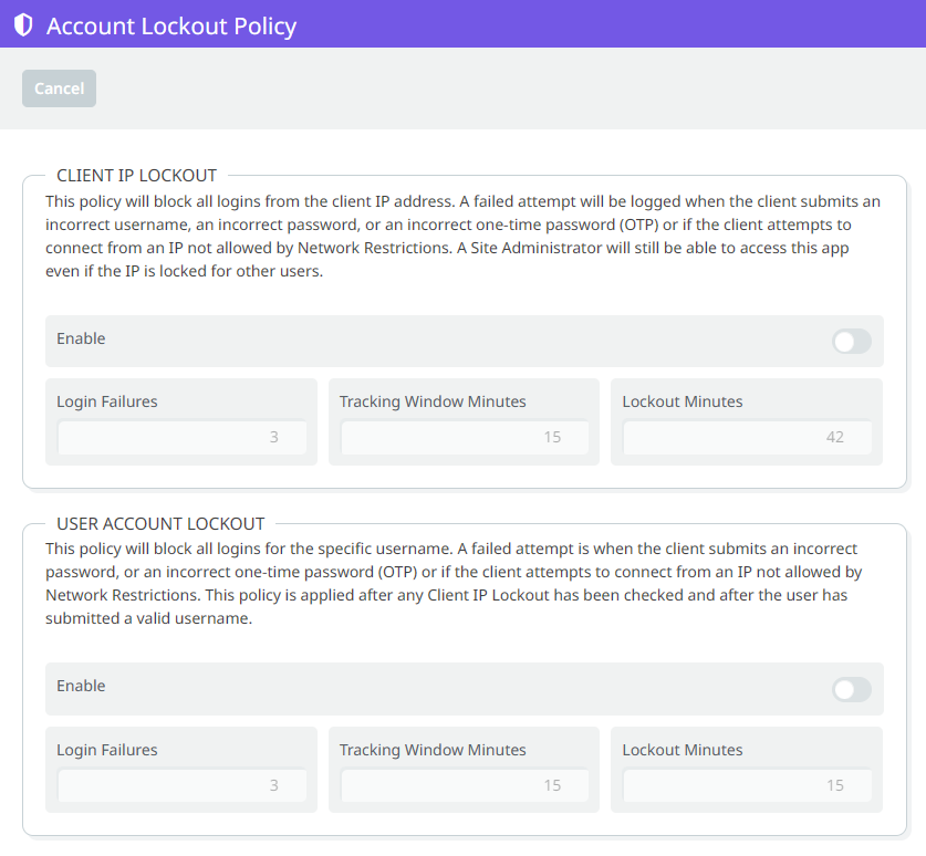 Account Lockout Policies (ALP)