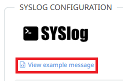 SIEM Integration - Syslog