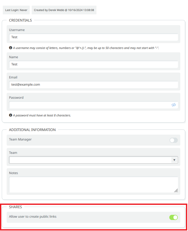 How to enable sharing on your site.